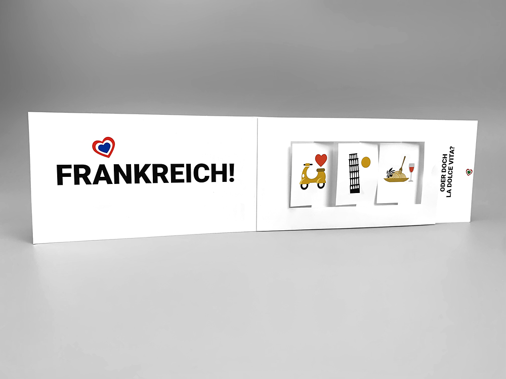 Jalousiekarte mit Klappe - Überrasche jetzt mit deiner Botschaft - EFFEKTIX